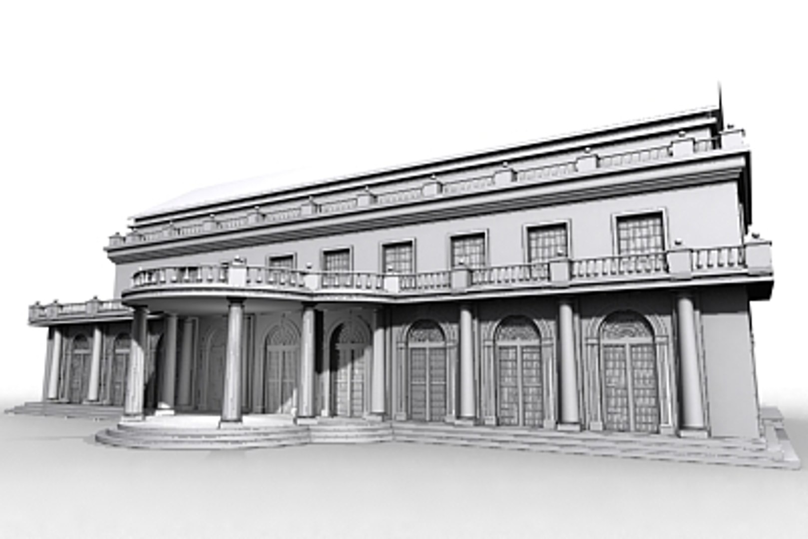 victorian building 3d model
