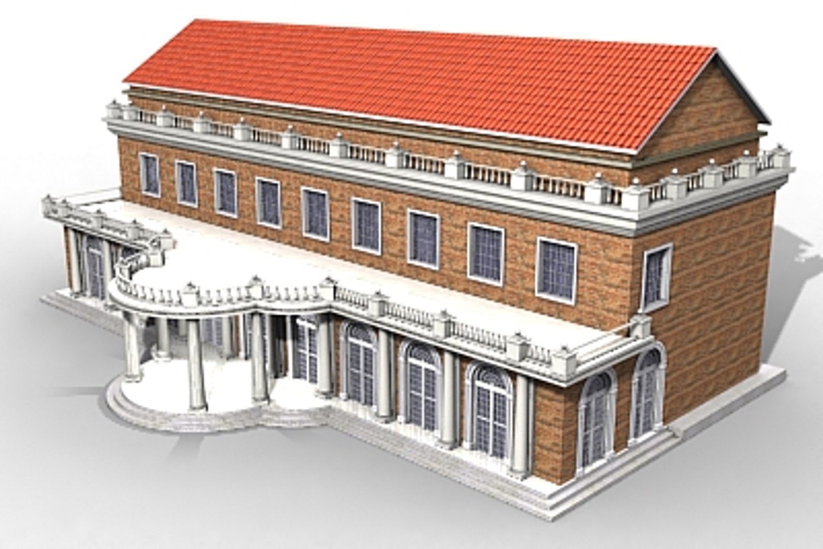 victorian building 3d model