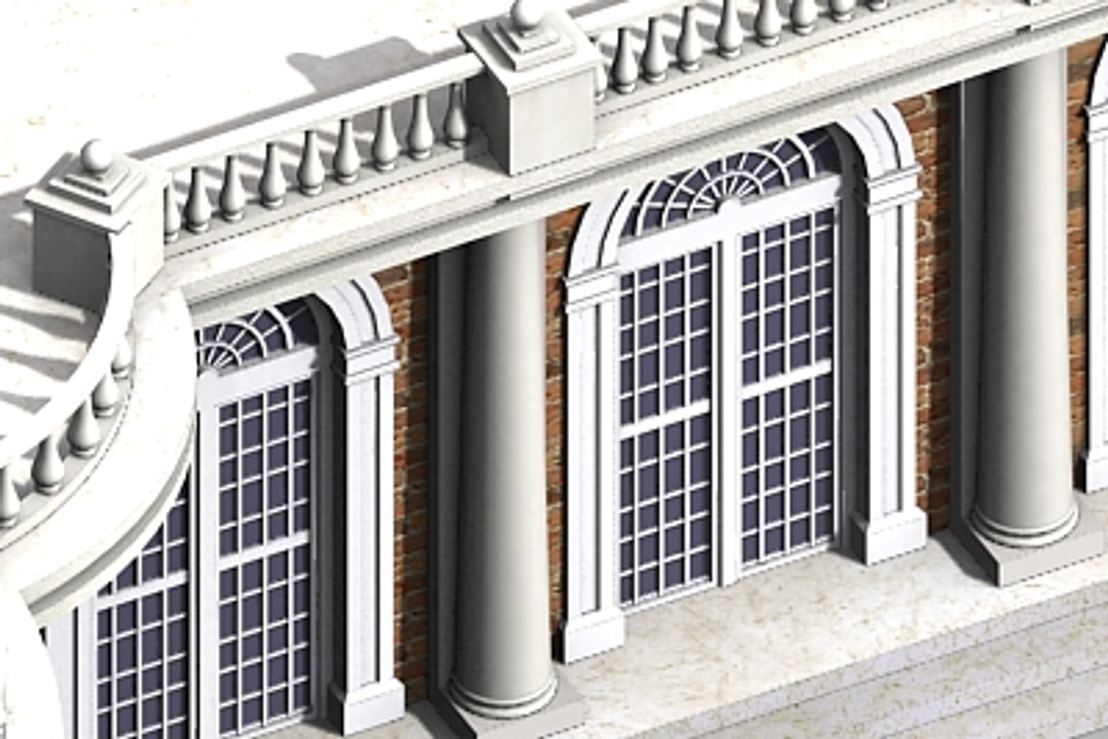 victorian building 3d model