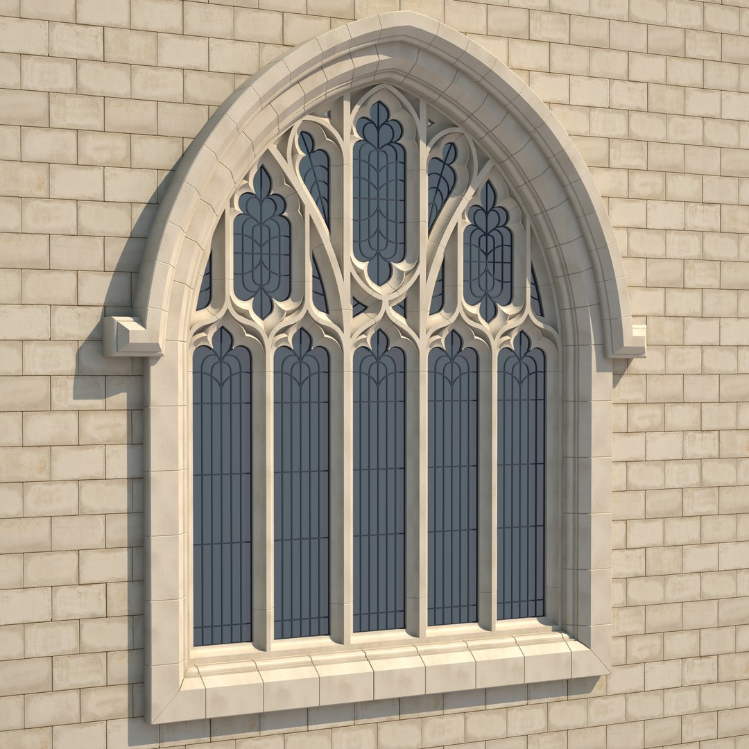 Gothic Window Model - TurboSquid 1568599