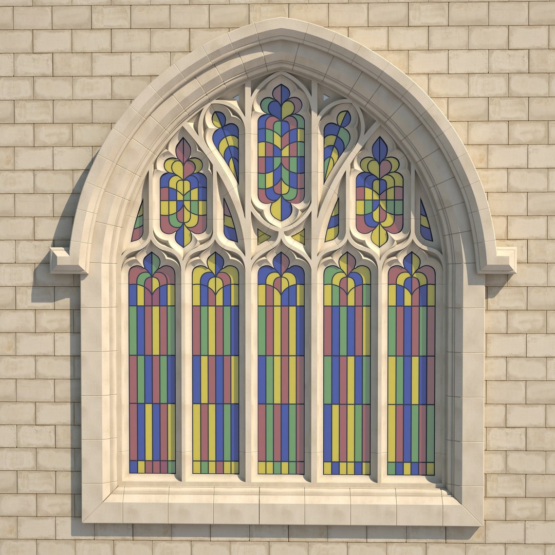 Gothic Window Model - TurboSquid 1568599
