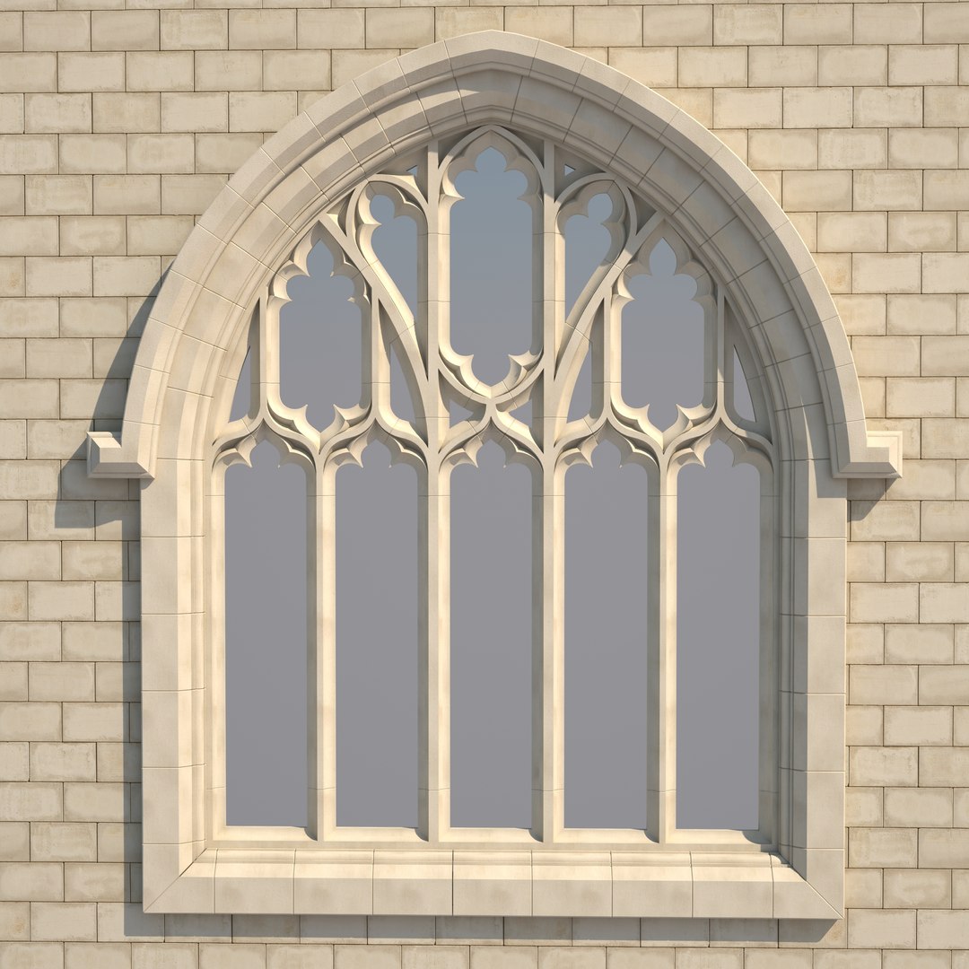 Gothic Window Model - TurboSquid 1568599