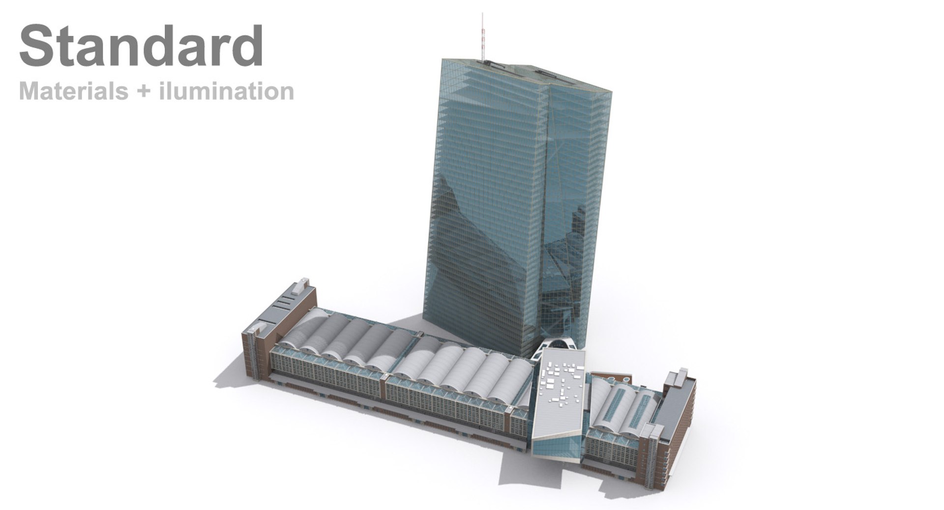 3D European Central Bank Building Model - TurboSquid 1544431