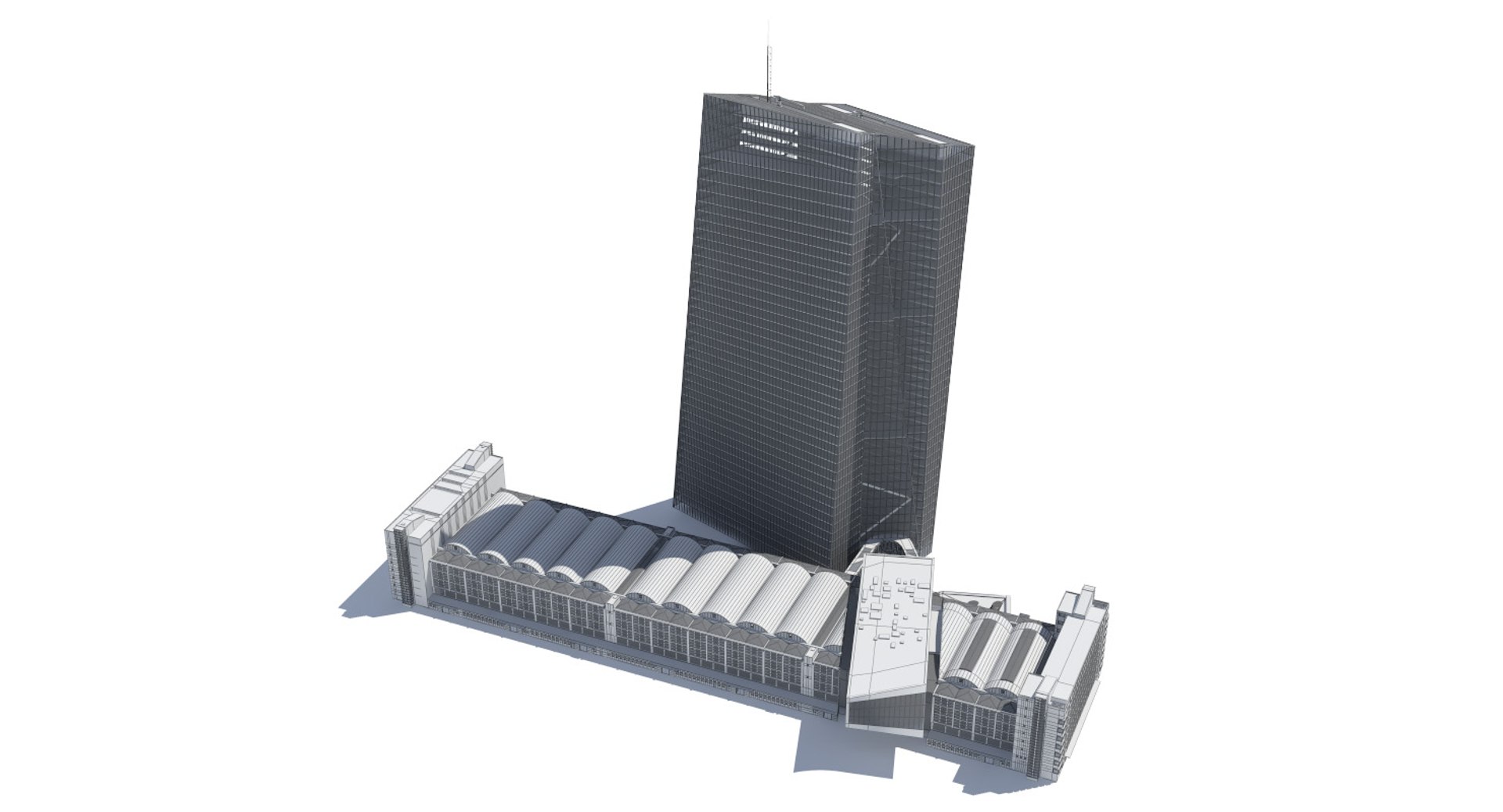 3D European Central Bank Building Model - TurboSquid 1544431