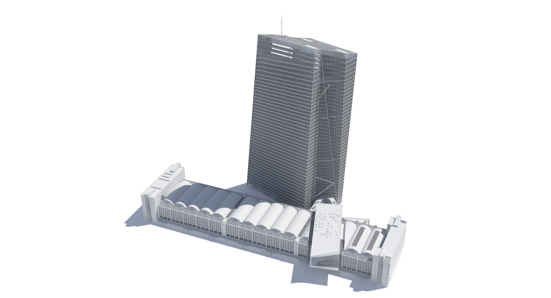 3D European Central Bank Building Model - TurboSquid 1544431