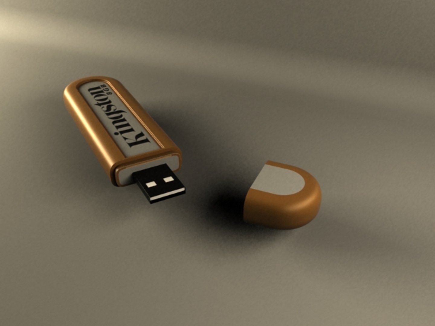 usb flash memory 3d model
