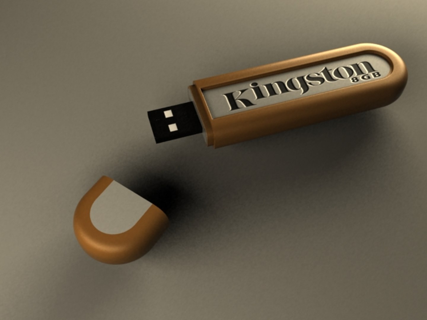 usb flash memory 3d model