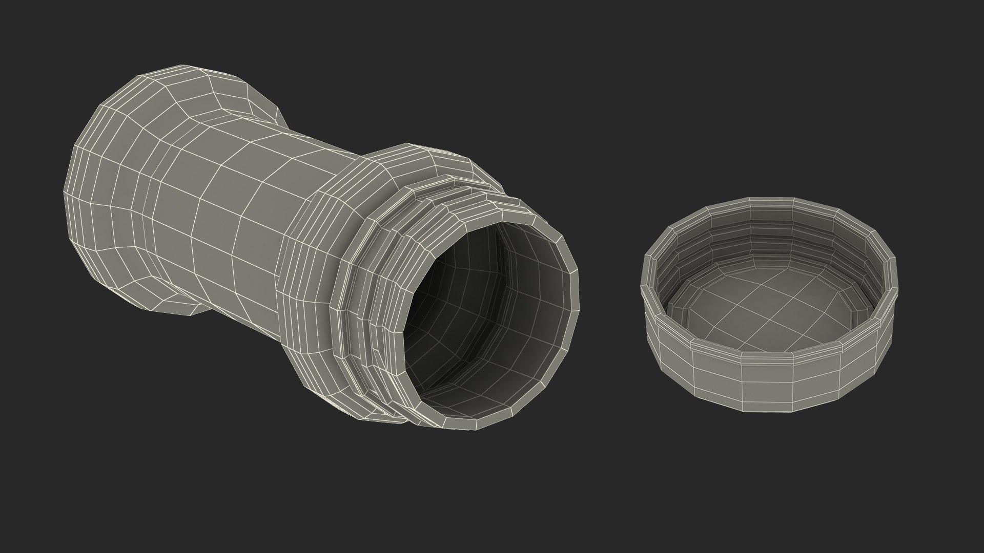 3D Baby Bottle Container 40ml Model - TurboSquid 1602184