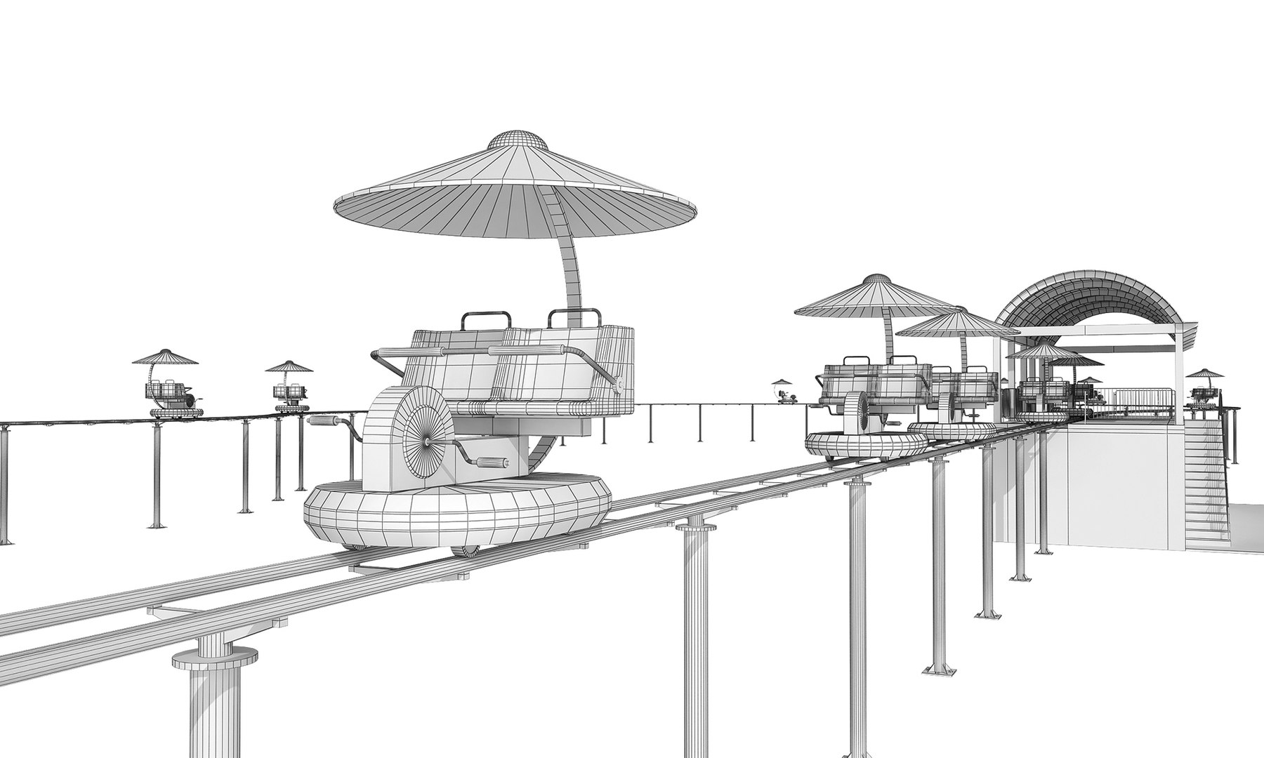 Amusement Air Bike 3D Model - TurboSquid 1630988