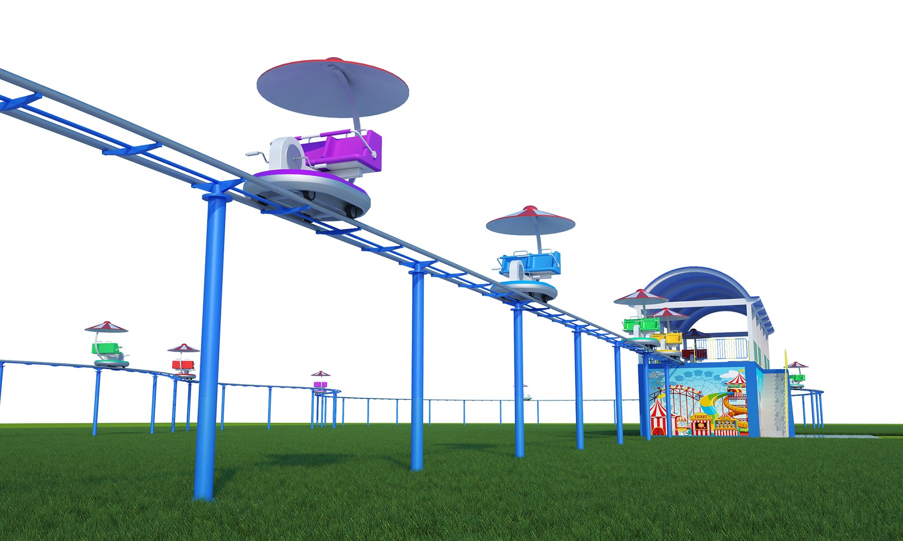 Amusement Air Bike 3D Model - TurboSquid 1630988