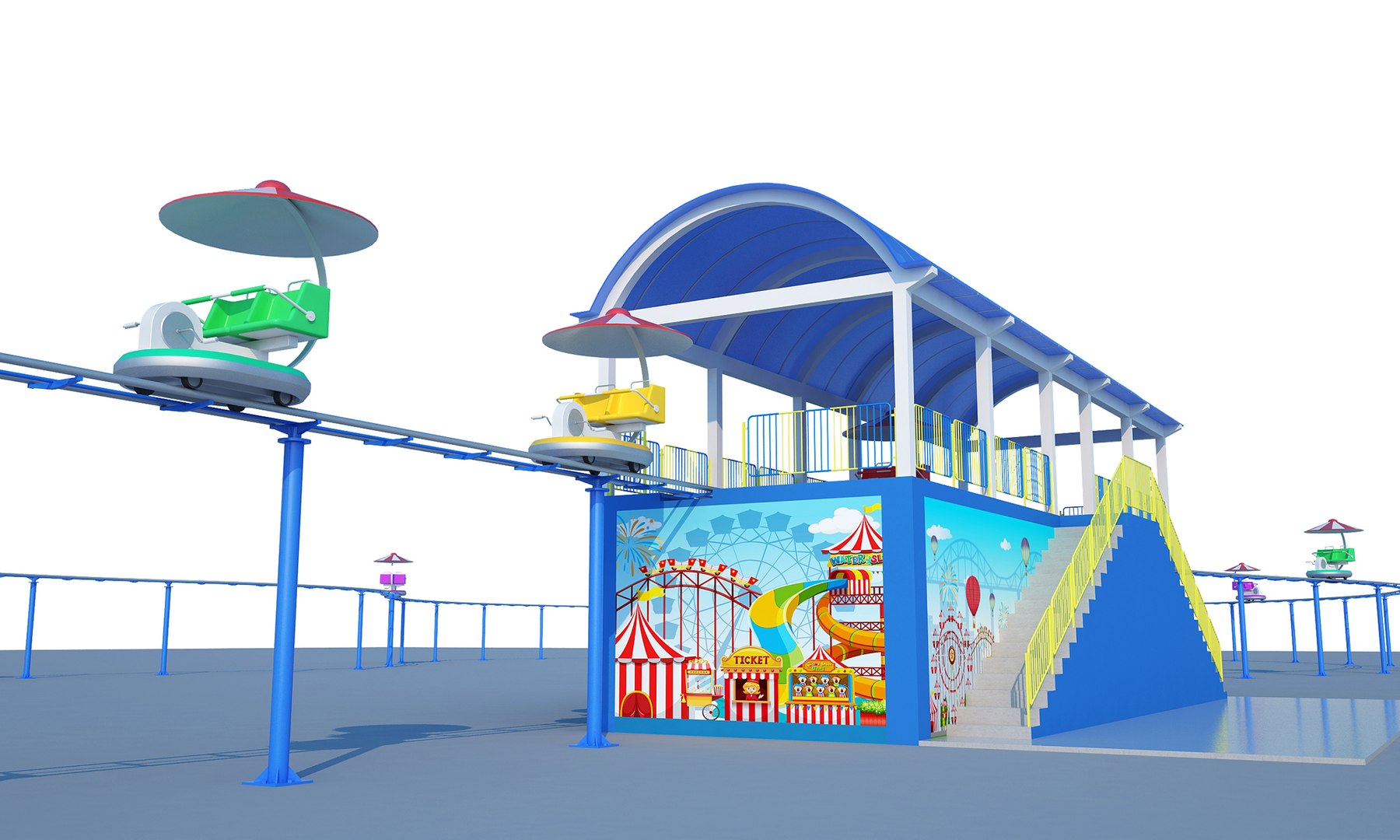 Amusement Air Bike 3D Model - TurboSquid 1630988