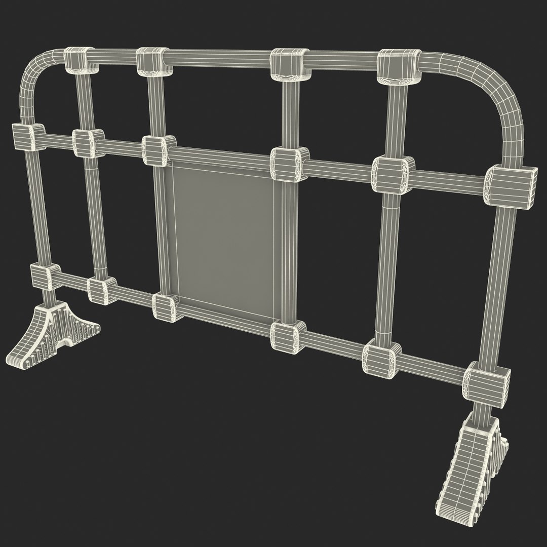 Road Safety Barrier 3d Model