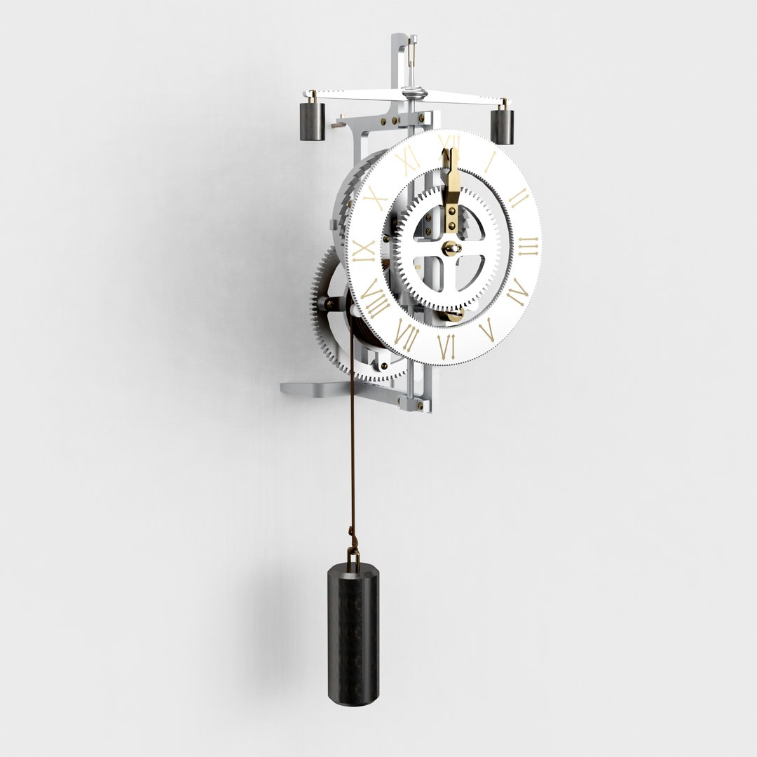 3d Metal Clock