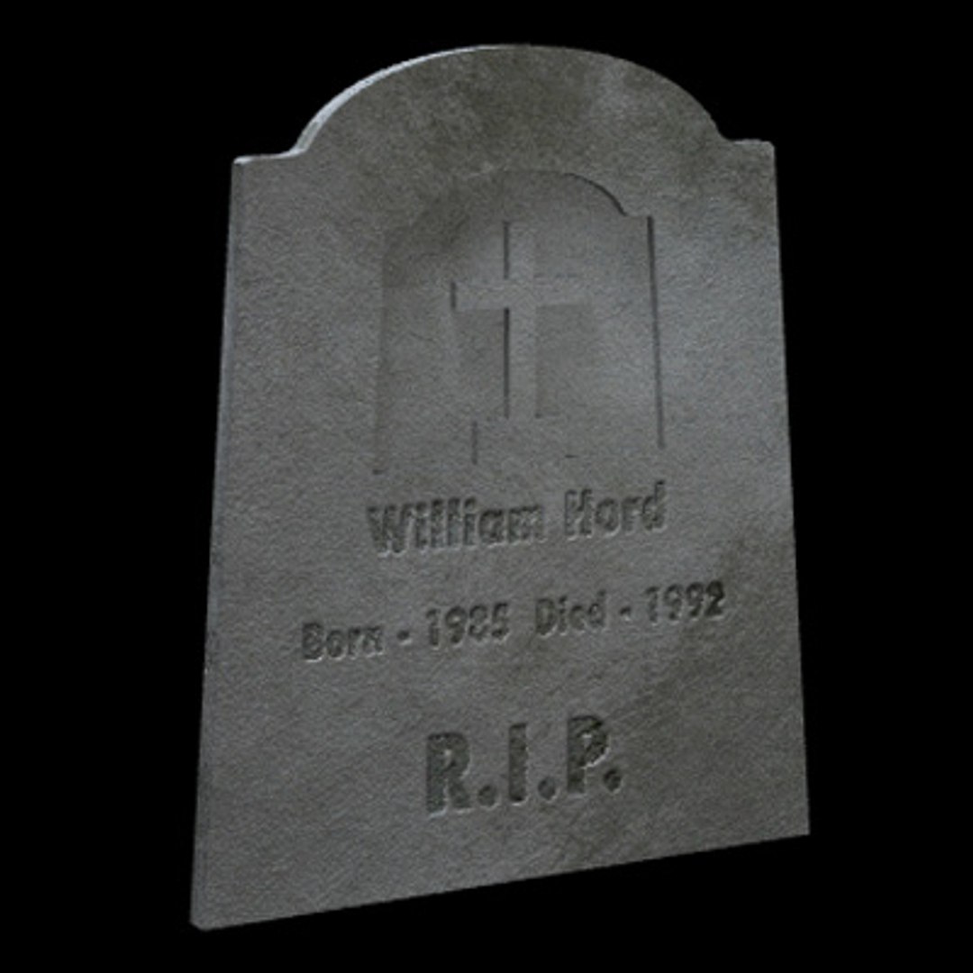 3d Tombstones Crypt Graveyard