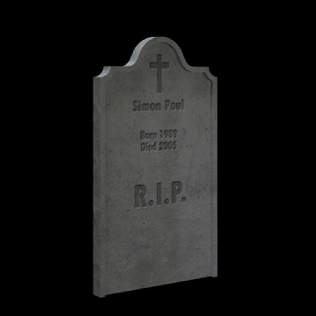3d Tombstones Crypt Graveyard
