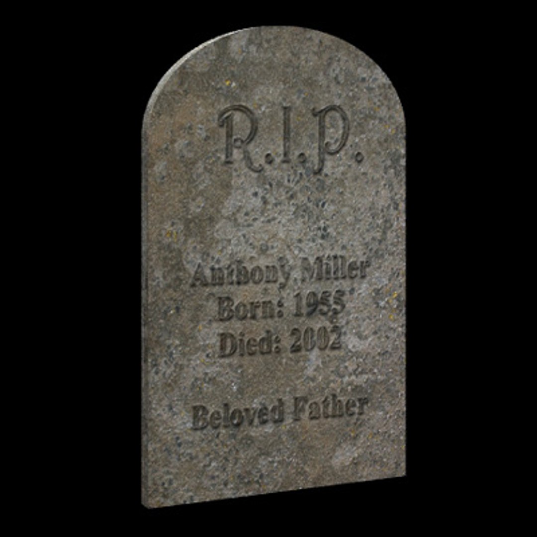 3d Tombstones Crypt Graveyard