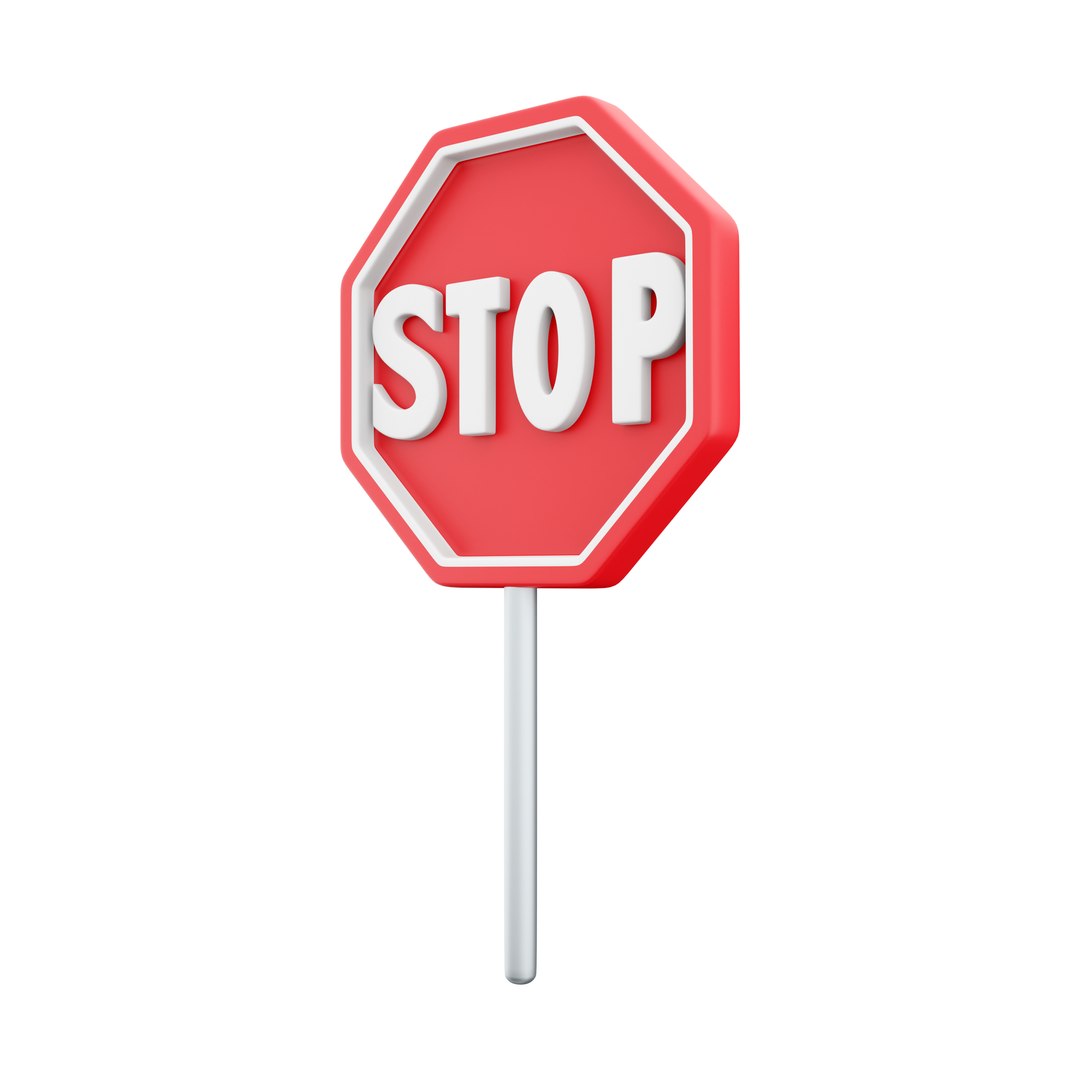 Stop Sign 3D Model - TurboSquid 2018048