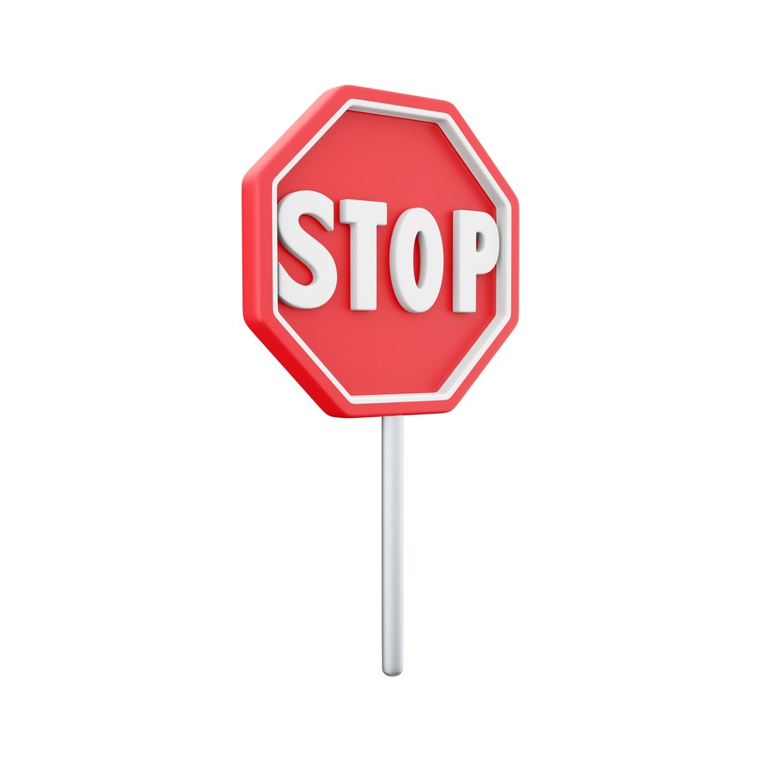 Stop Sign 3D Model - TurboSquid 2018048