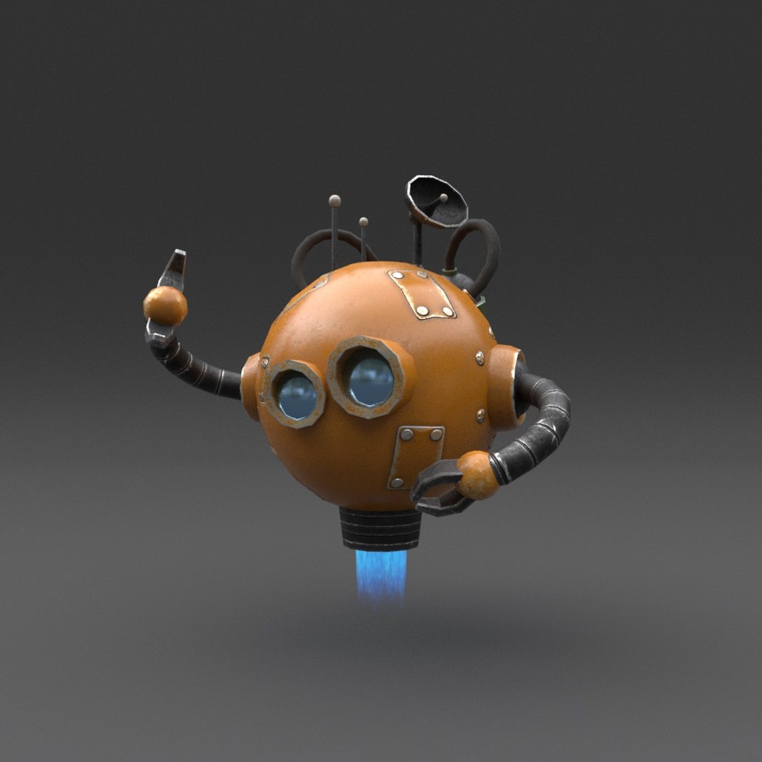 Robot blender rigged 3D - TurboSquid 1288395