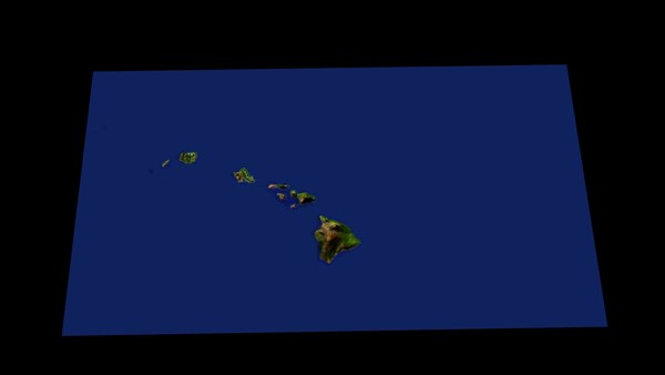 hawaii maps 3d model
