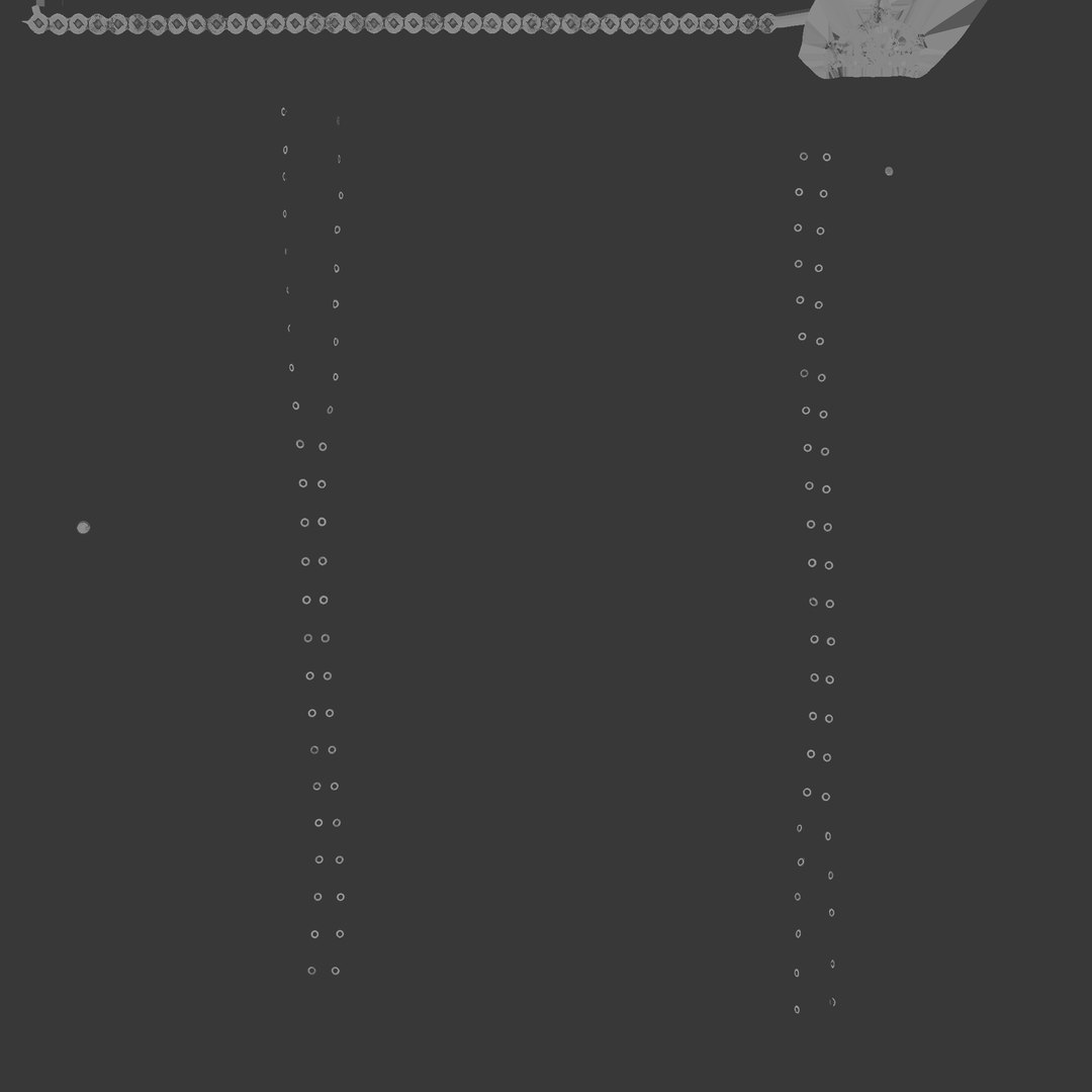 3D Laces And Chains Decorated Punk Pants - TurboSquid 1960500
