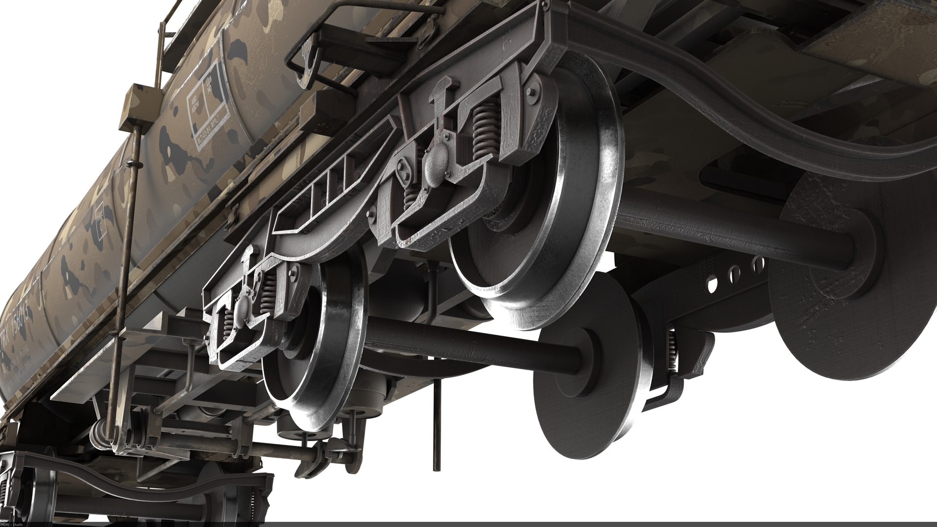 Railroad Tank Car Camouflage 3D Model - TurboSquid 2415743