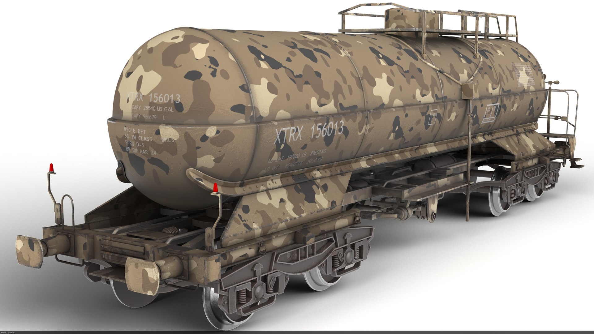 Railroad Tank Car Camouflage 3D Model - TurboSquid 2415743