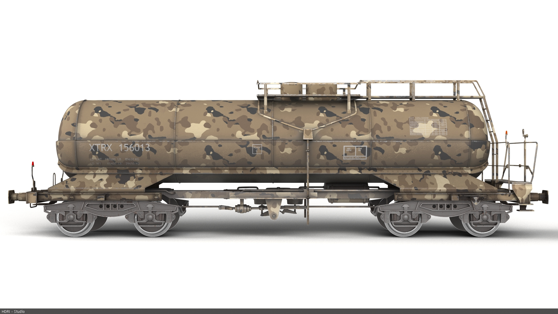 Railroad Tank Car Camouflage 3D Model - TurboSquid 2415743