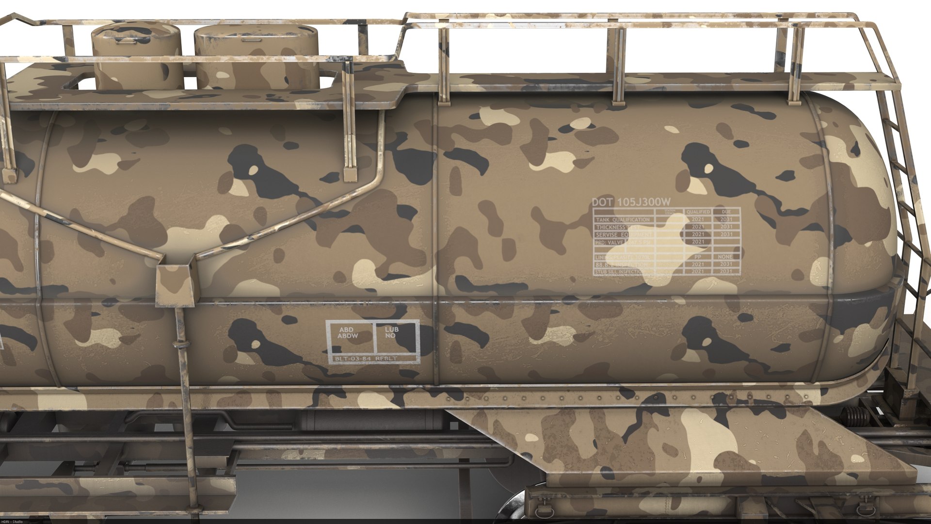 Railroad Tank Car Camouflage 3D Model - TurboSquid 2415743