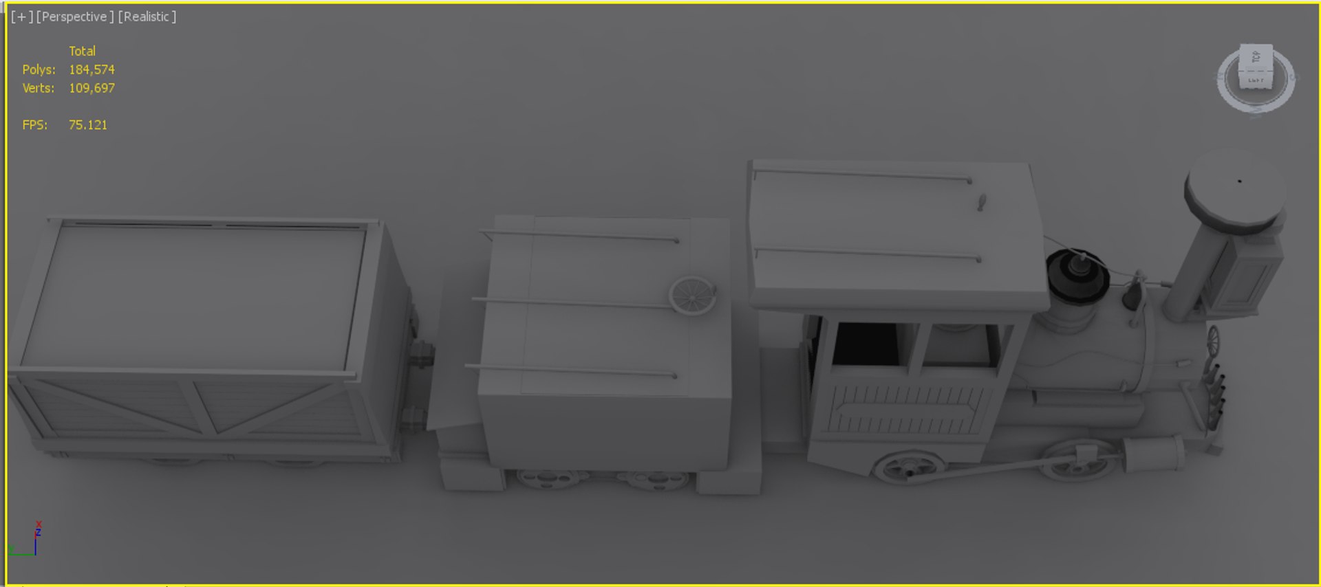Train 3d Max