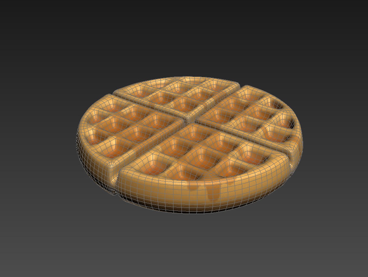 Waffle Cartoon 3D Model - TurboSquid 1413797