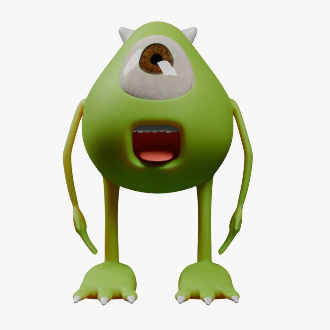 3D Mike Wazowski Monsters Model - TurboSquid 2285510