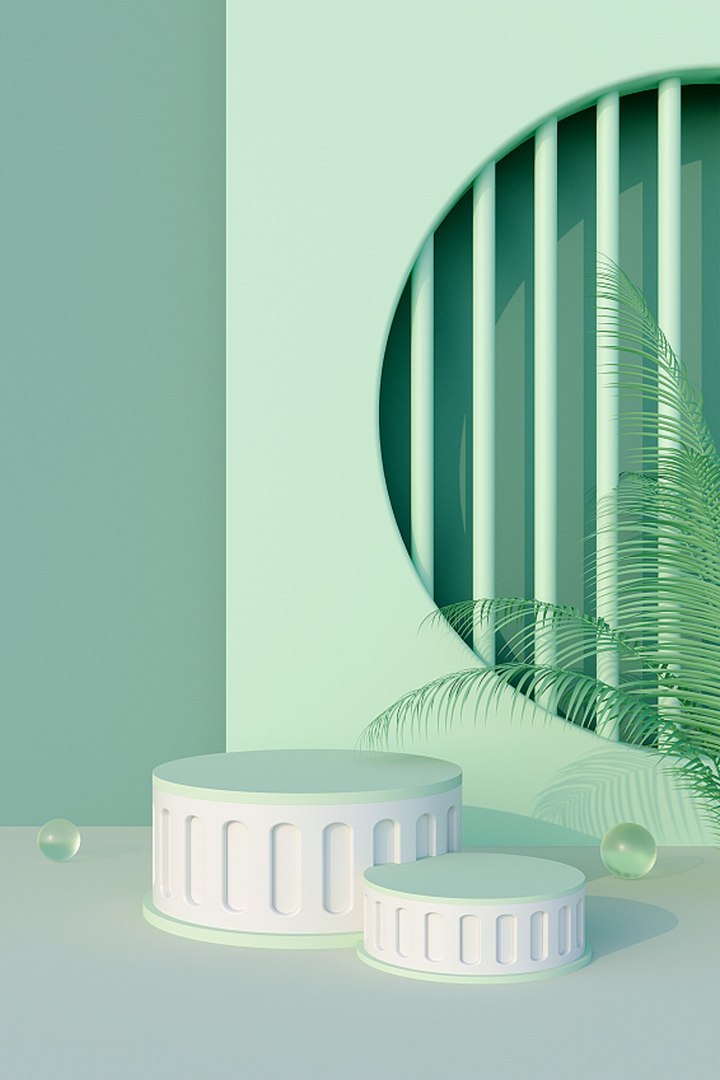 3D Creative green simple model - TurboSquid 2090966