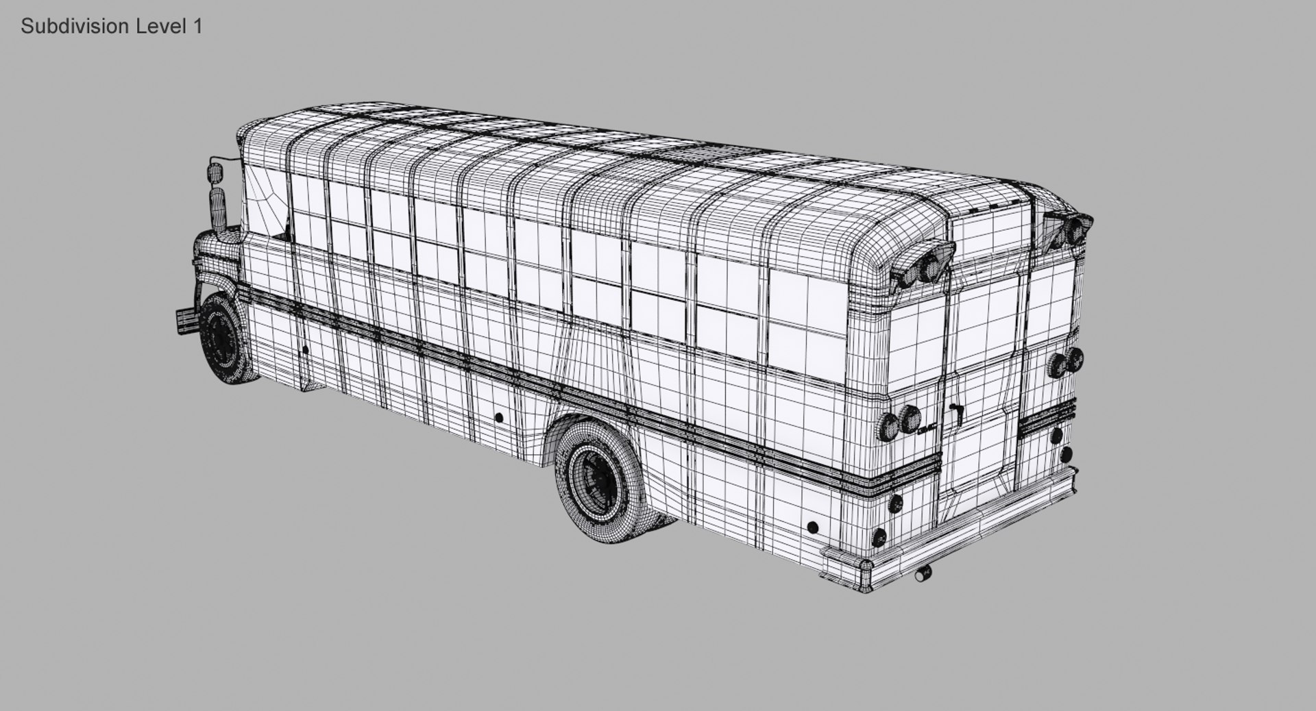 3d Model Gmc B-series Bus