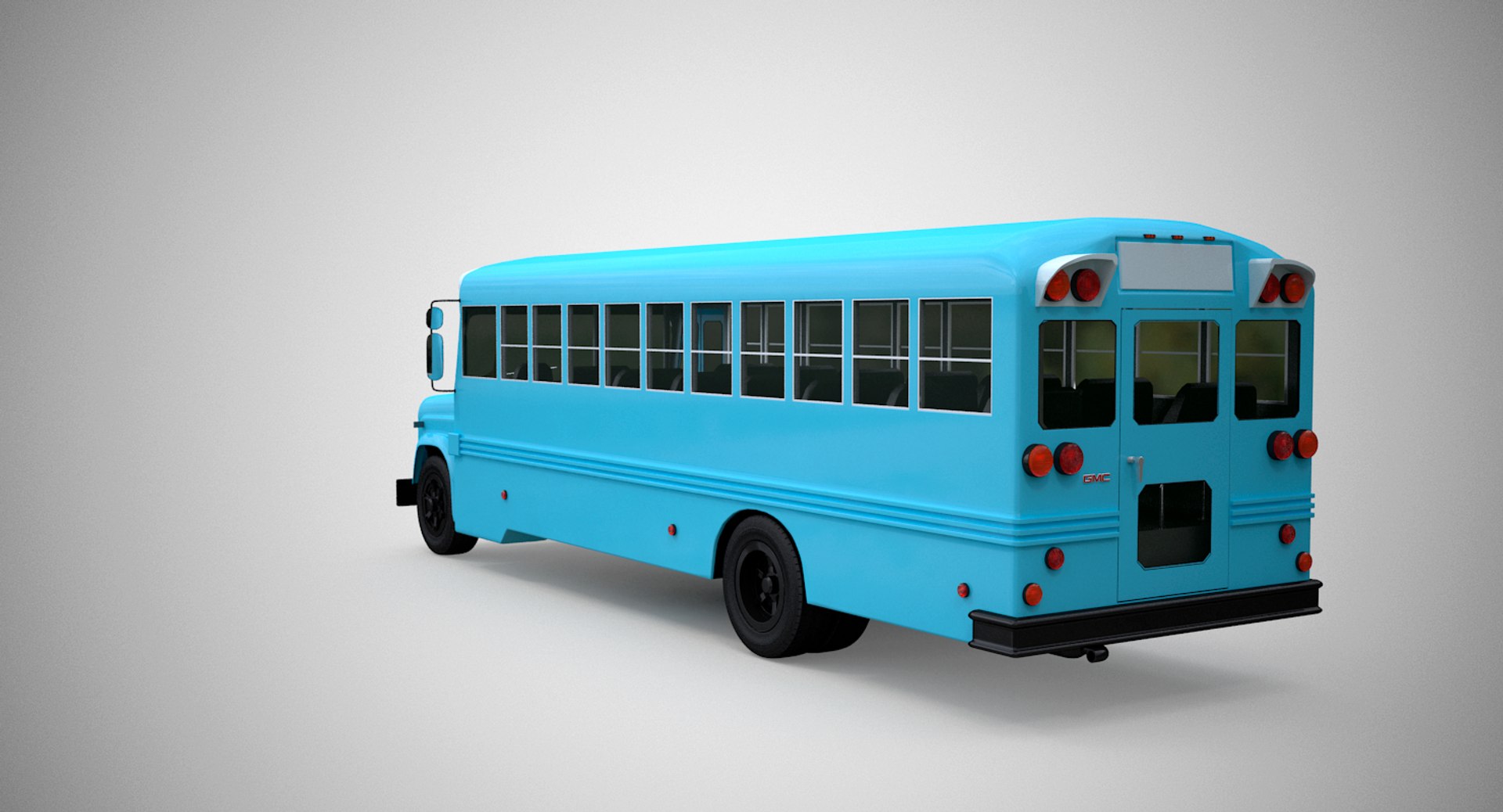 3d Model Gmc B-series Bus