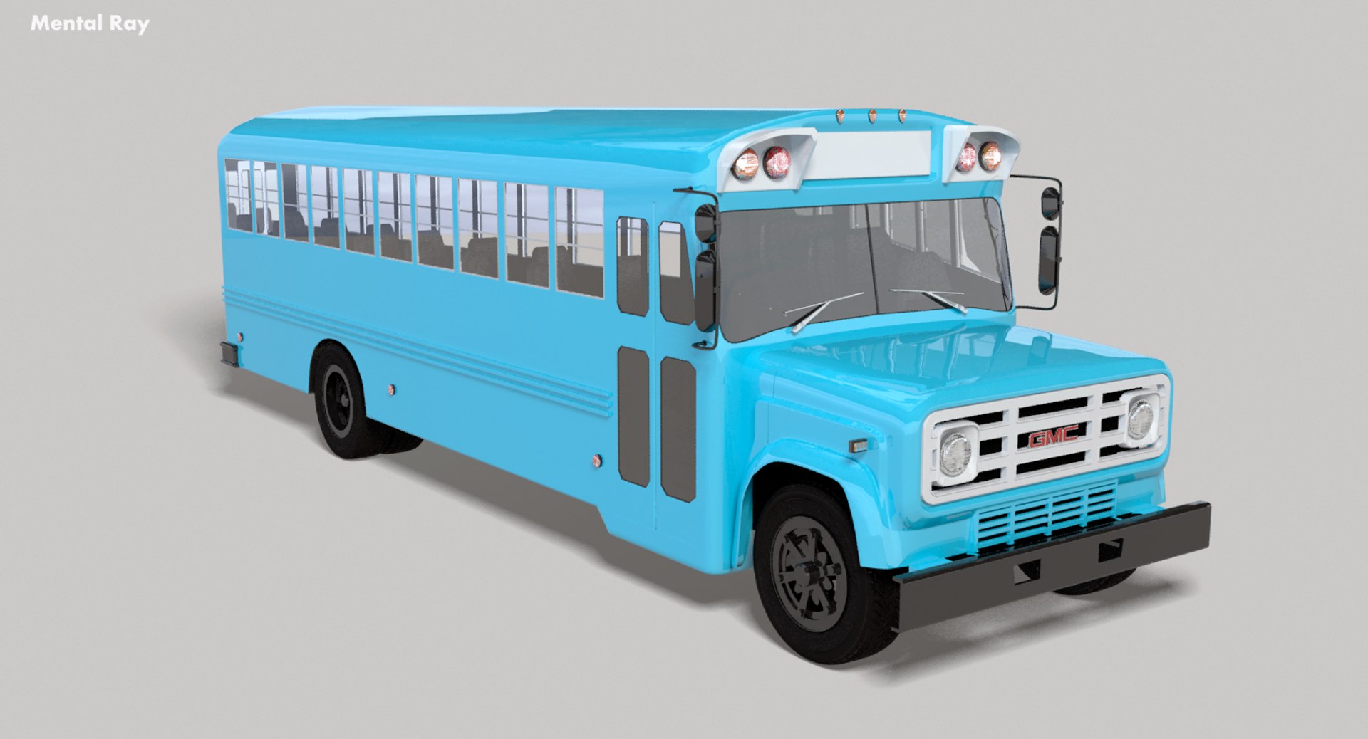 3d Model Gmc B-series Bus