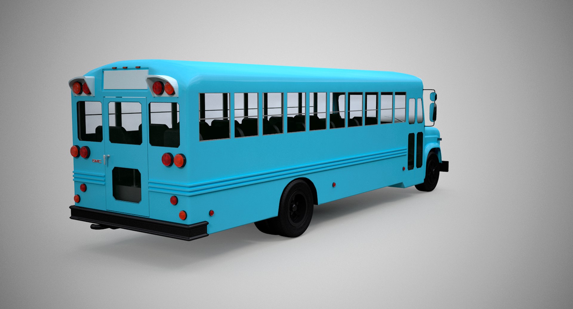 3d Model Gmc B-series Bus