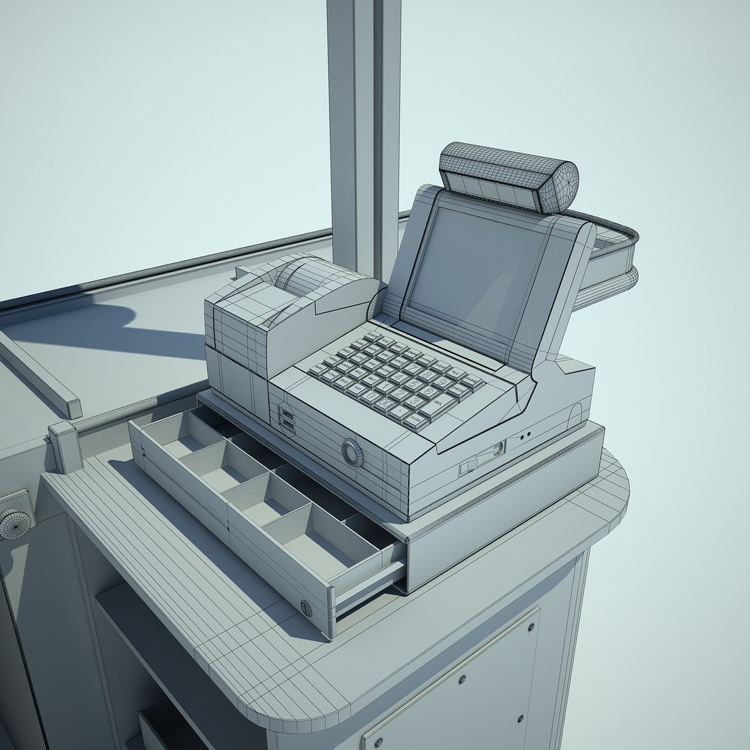 3ds Max Counter Cash Shop