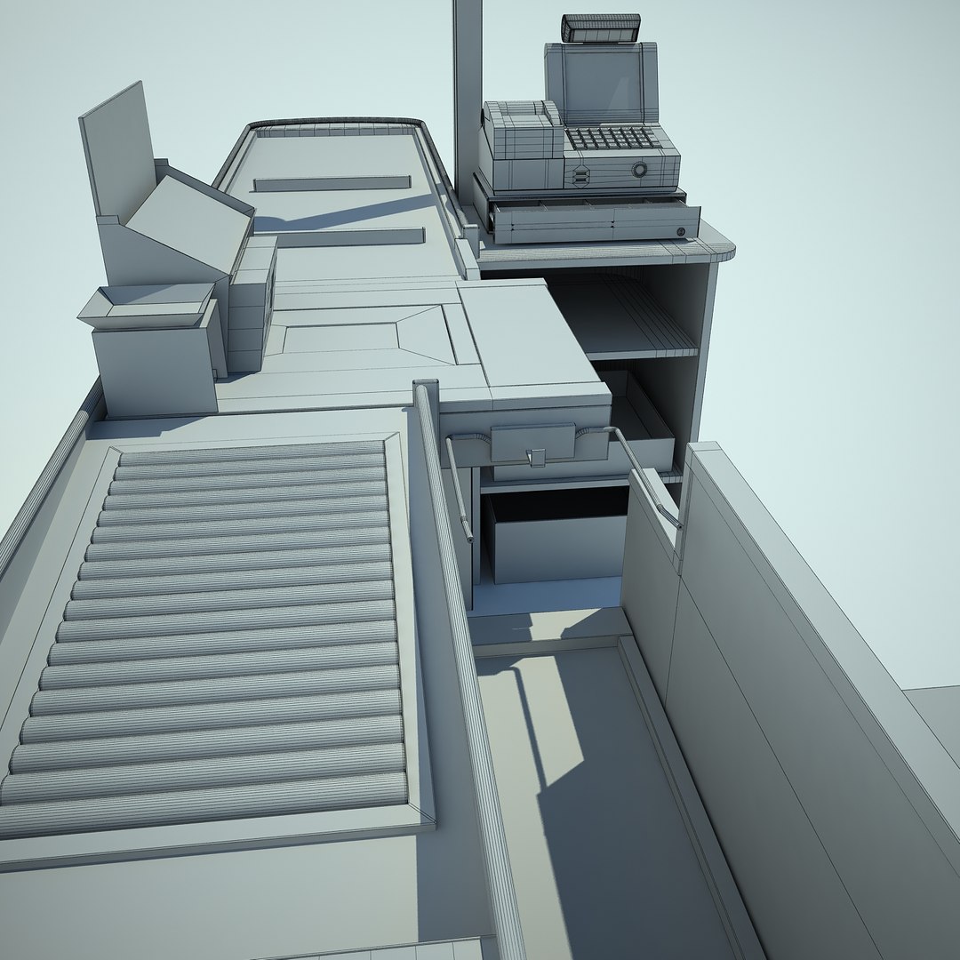 3ds Max Counter Cash Shop