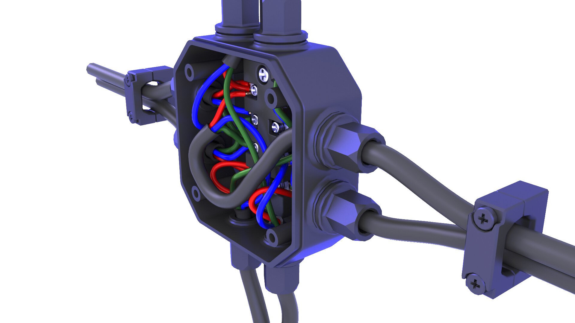Wall Electrical Junction Box 12 3D Model - TurboSquid 1854752