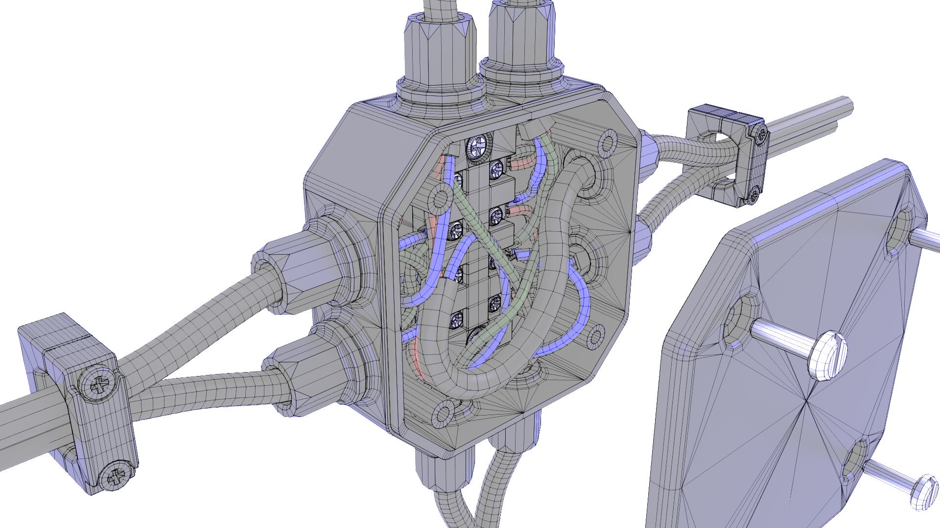Wall Electrical Junction Box 12 3D Model - TurboSquid 1854752