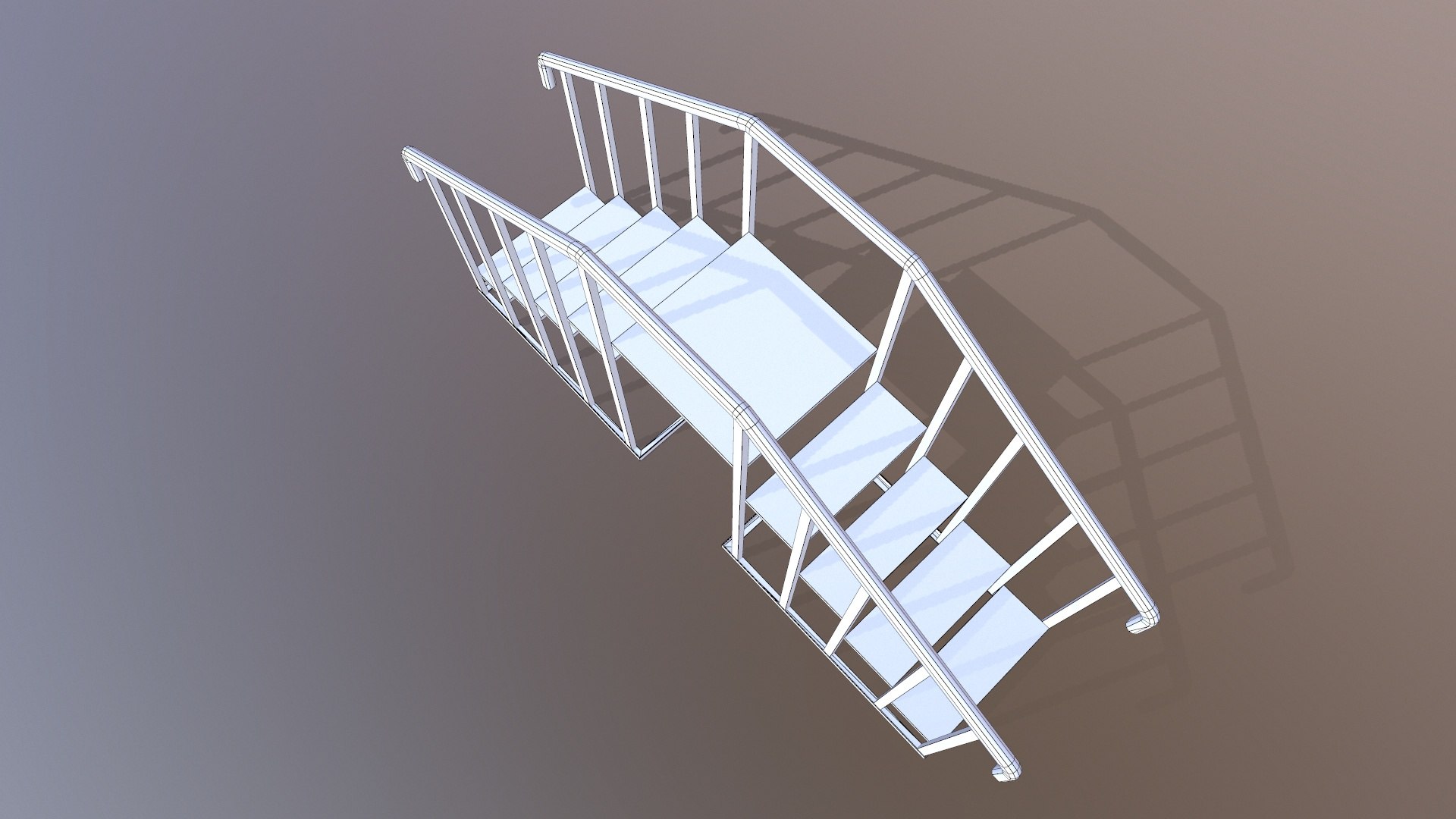 3D Model Cross Stair - TurboSquid 2286800