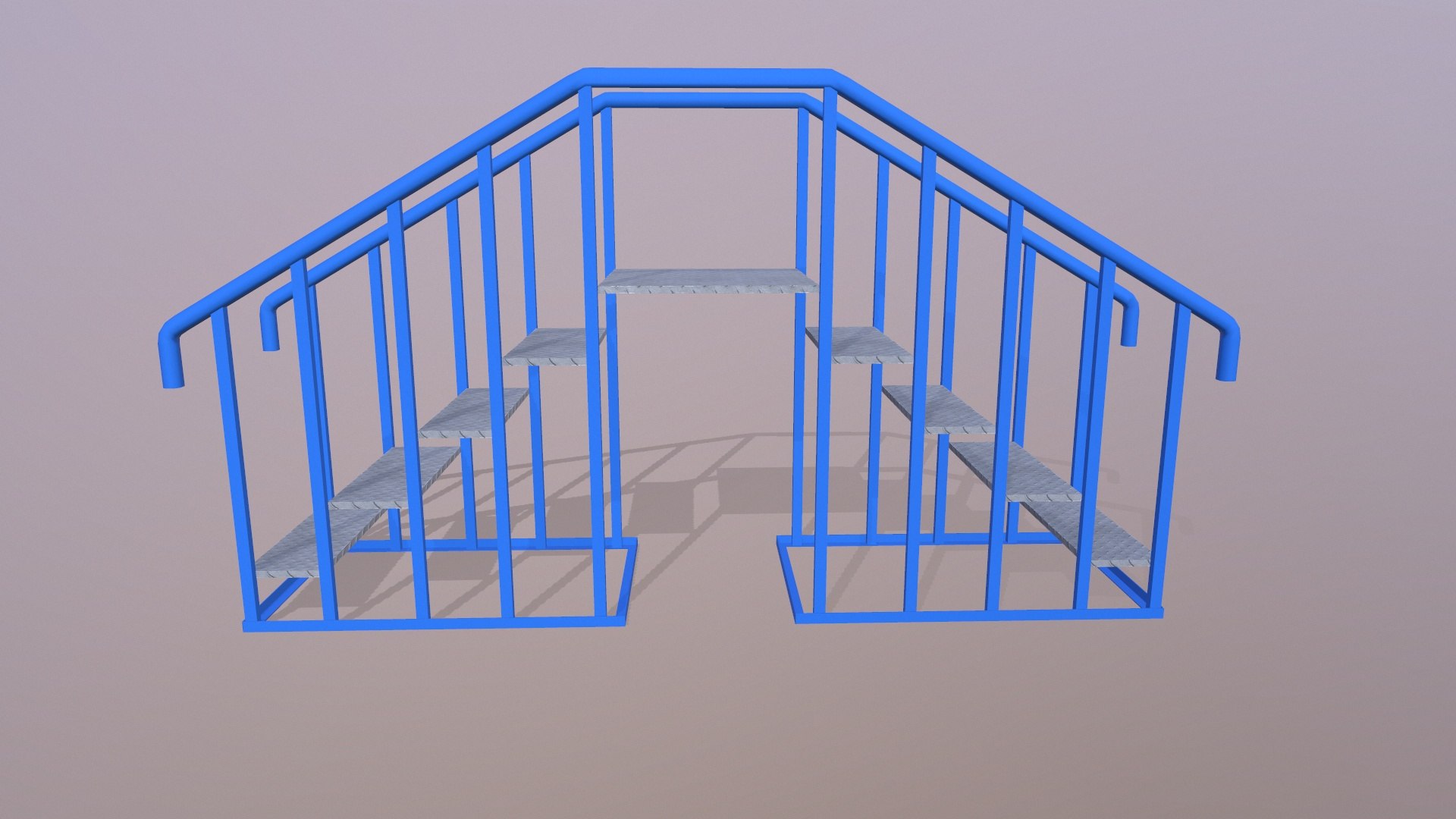 3D Model Cross Stair - TurboSquid 2286800