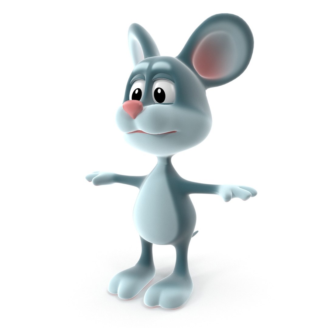 3D Model Cartoon Mouse - TurboSquid 1486576