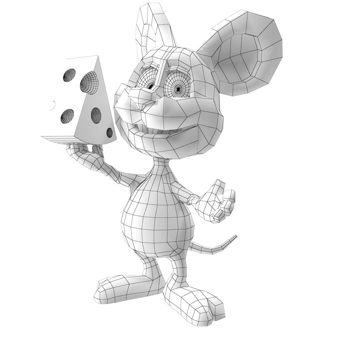 3D Model Cartoon Mouse - TurboSquid 1486576