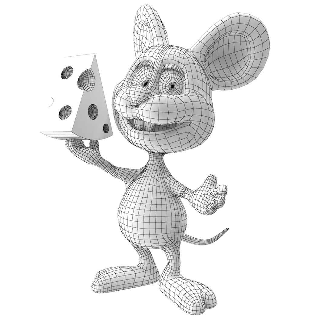 3D Model Cartoon Mouse - TurboSquid 1486576
