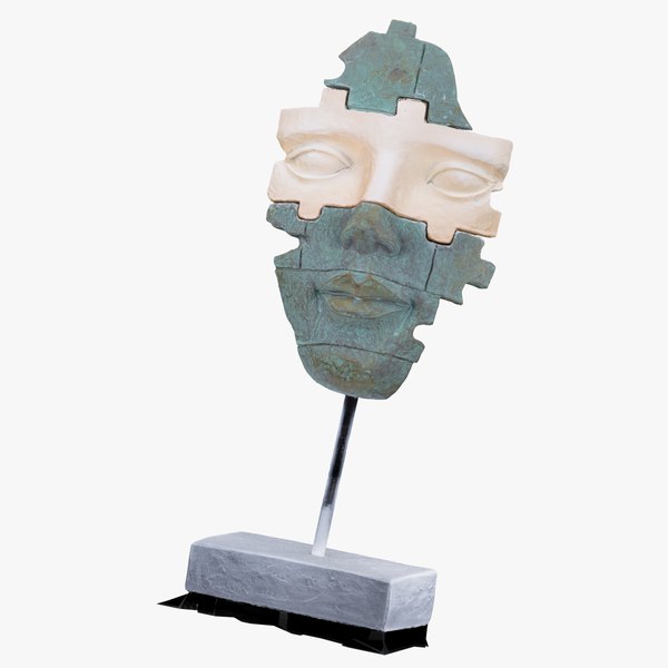 Face mask statue 01 3D model - TurboSquid 1535522