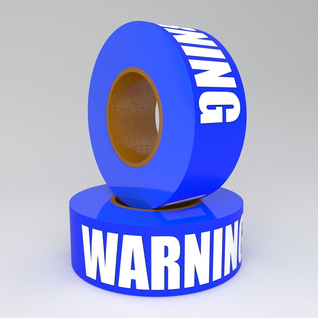 3D Model WARNING Tape Collection - TurboSquid 2344940