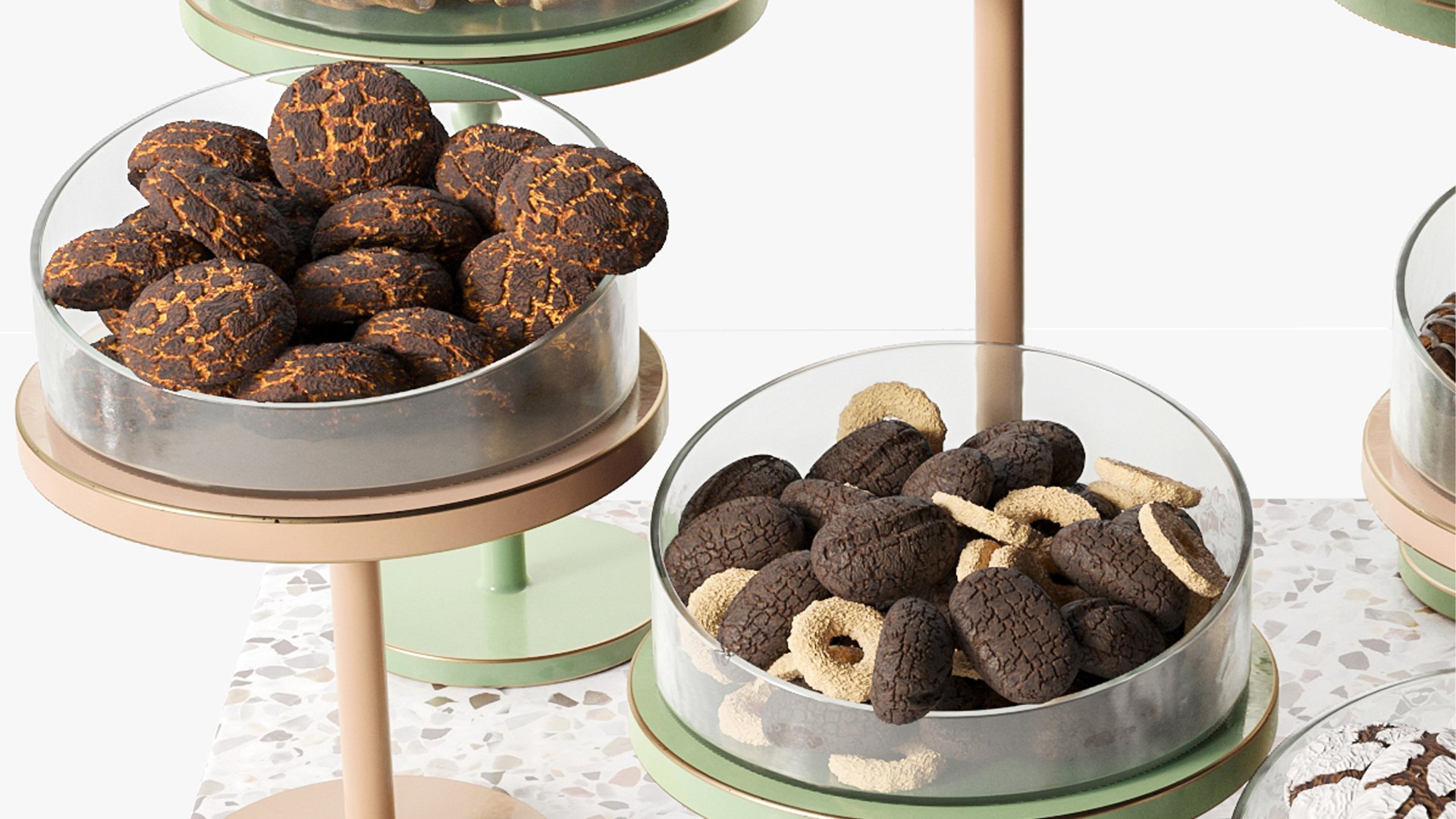 Set Of Sweets For A Pastry Shop Restaurant Or Kitchen 3D Model ...