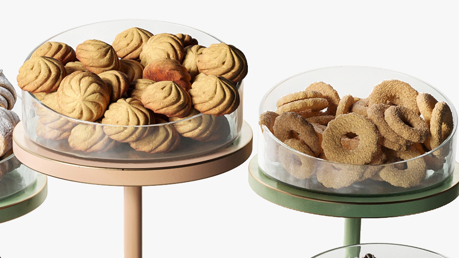 Set Of Sweets For A Pastry Shop Restaurant Or Kitchen 3D Model ...